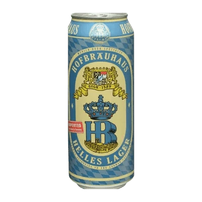 Hofbrau Helles Lager 500ml Can