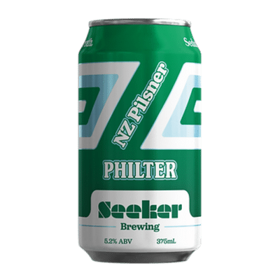 Buy Seeker X Philter NZ Pilsner 375ml Can in Australia - Beer Cartel